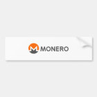 Monero Trader Logo Symbol Crypto Bumper Sticker | Zazzle.com