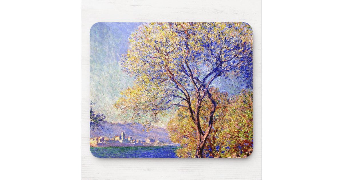 Monet - Antibes Seen from the Salis Gardens, Mouse Pad | Zazzle