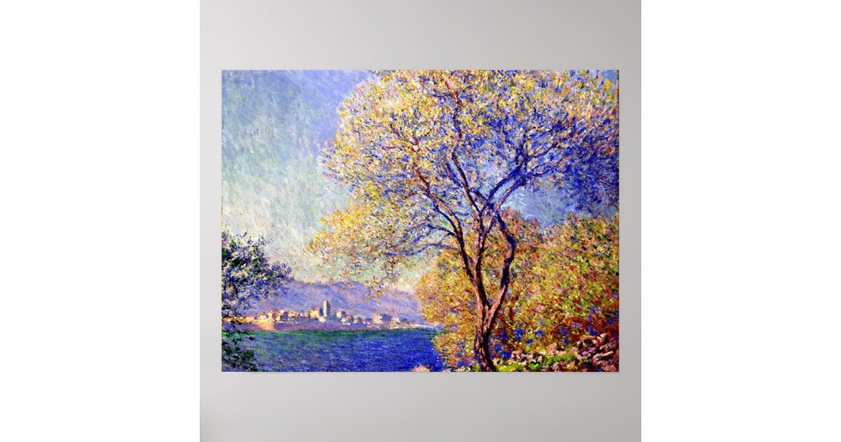 Monet - Antibes Seen from the Salis Gardens, Poster | Zazzle