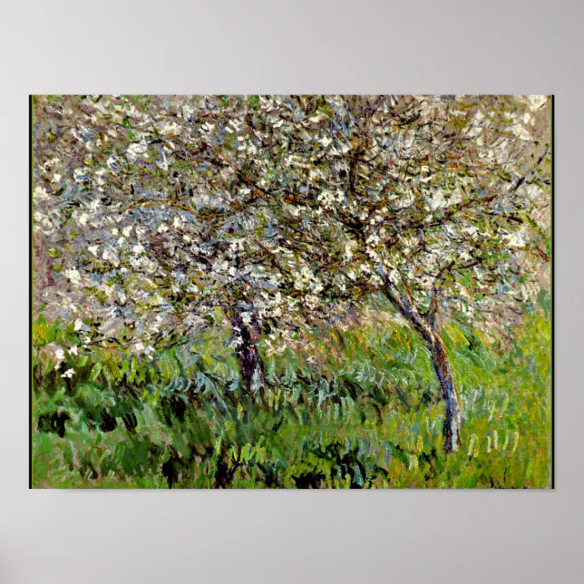 Monet - Apple Trees in Bloom Poster | Zazzle