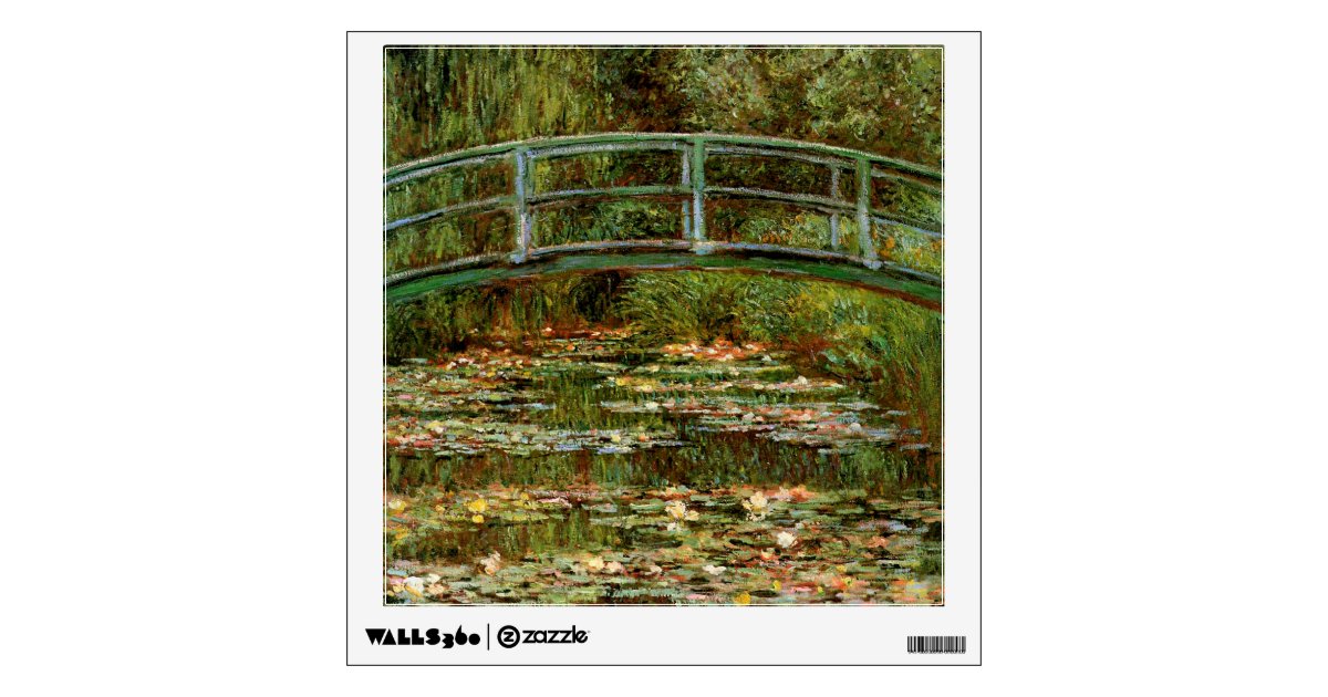 Monet French Japanese Bridge Giverney Wall Decal | Zazzle