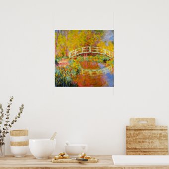Monet Japanese Bridge Poster | Zazzle
