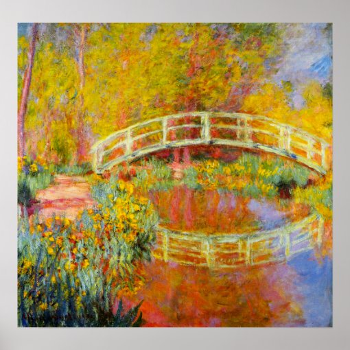 Monet Japanese Bridge Poster | Zazzle