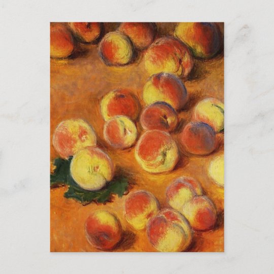 Monet Peaches Postcard | Zazzle.com