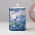 Monet’s Water Lilies Pillar Candle | Zazzle