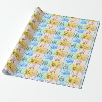 Money 돈 Korean Currency #2 Wrapping Paper | Zazzle