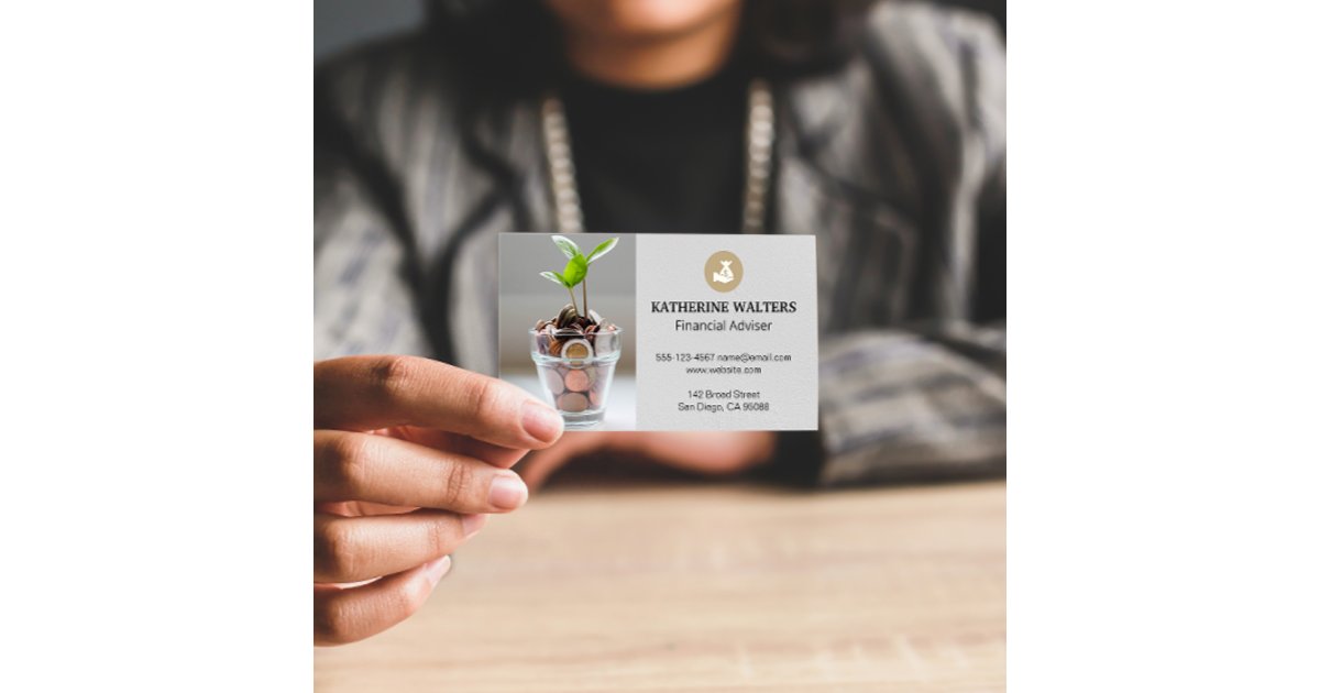 Money Bag | Change Plant Business Card | Zazzle
