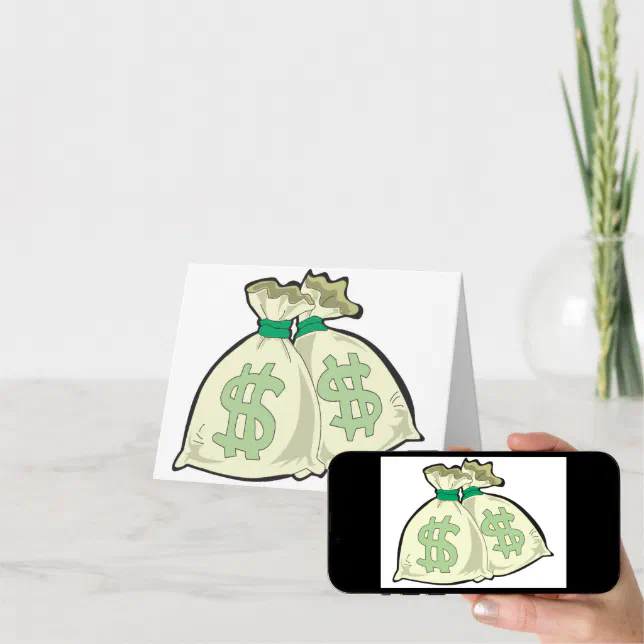 Money Bags Note Cards | Zazzle