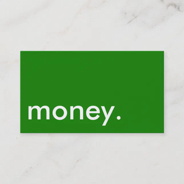 Money Business Card | Zazzle
