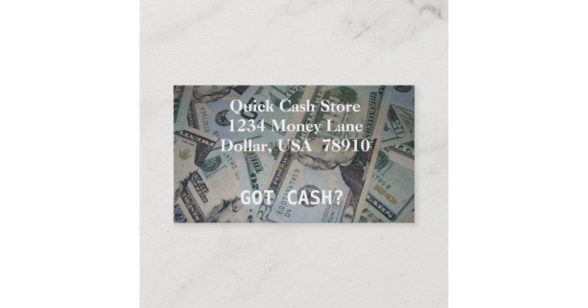 Money Business Card | Zazzle