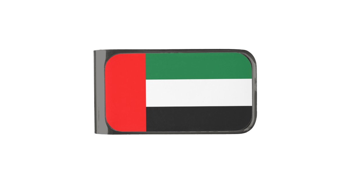 Money Clip with flag of UAE | Zazzle