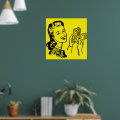 Money Girl Pop Art Large Poster | Zazzle