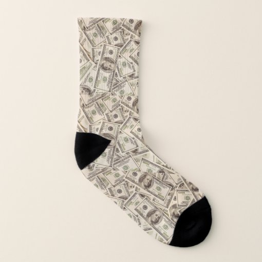 Money hundred dollar bill socks | Zazzle