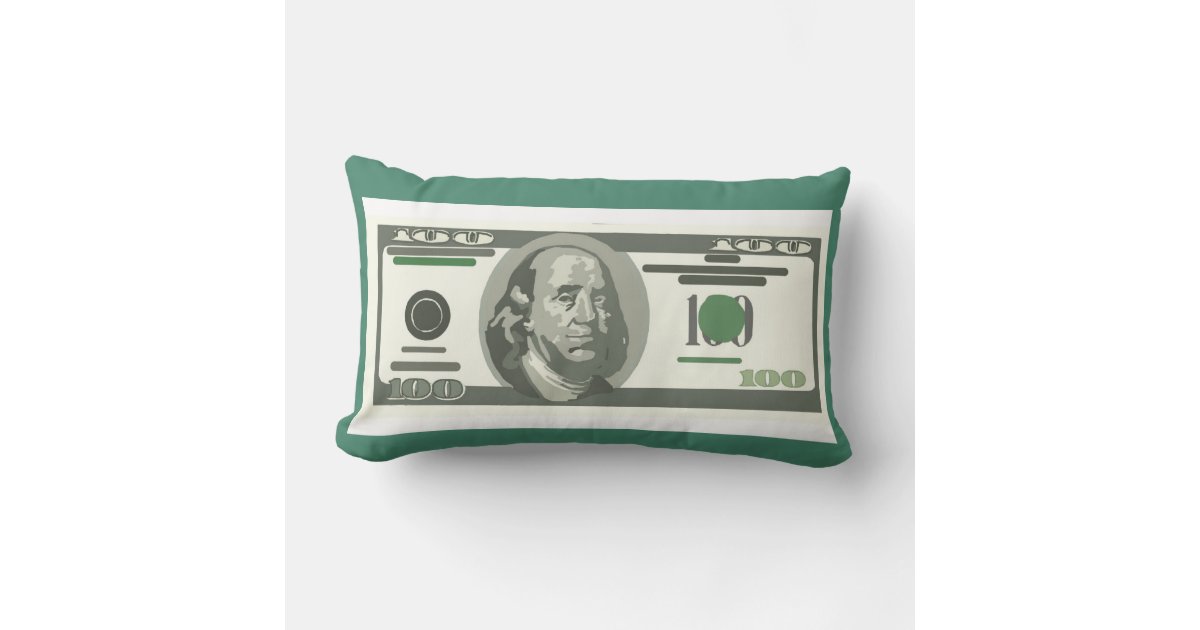 Money Pillows 100 Dollar Bill Lumbar Pillow Zazzle
