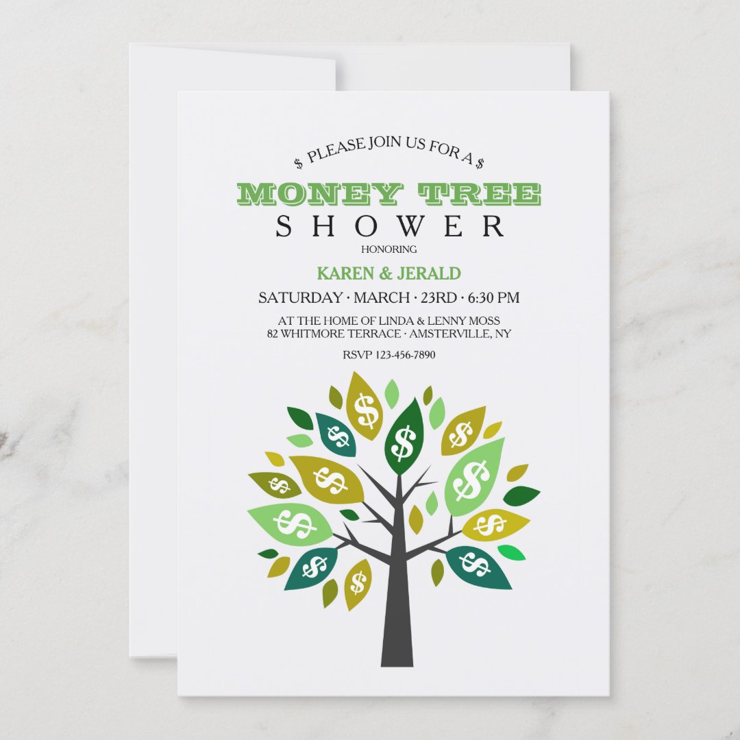 Money Tree Shower Invitation | Zazzle