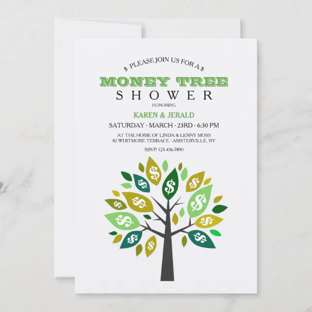Money Tree Shower Invitation | Zazzle