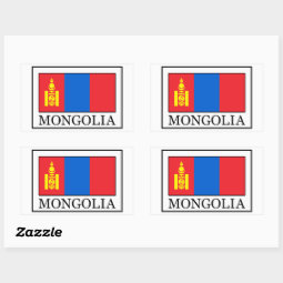 Mongolia Rectangular Sticker | Zazzle