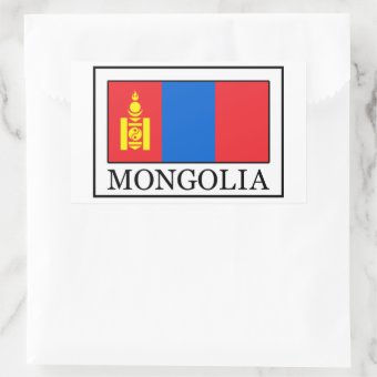 Mongolia Rectangular Sticker | Zazzle