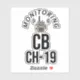 Monitoring CB Channel 19 Sticker | Zazzle
