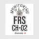 Monitoring FRS Radio Channel 2 Sticker | Zazzle
