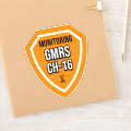 Monitoring GMRS Channel 16 Sticker For Vehicle | Zazzle