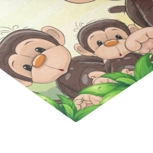 Monkey 1st Birthday Party Tissue Paper | Zazzle