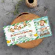 Monkey Boy Jungle Ticket Pass Birthday Party Invitation | Zazzle