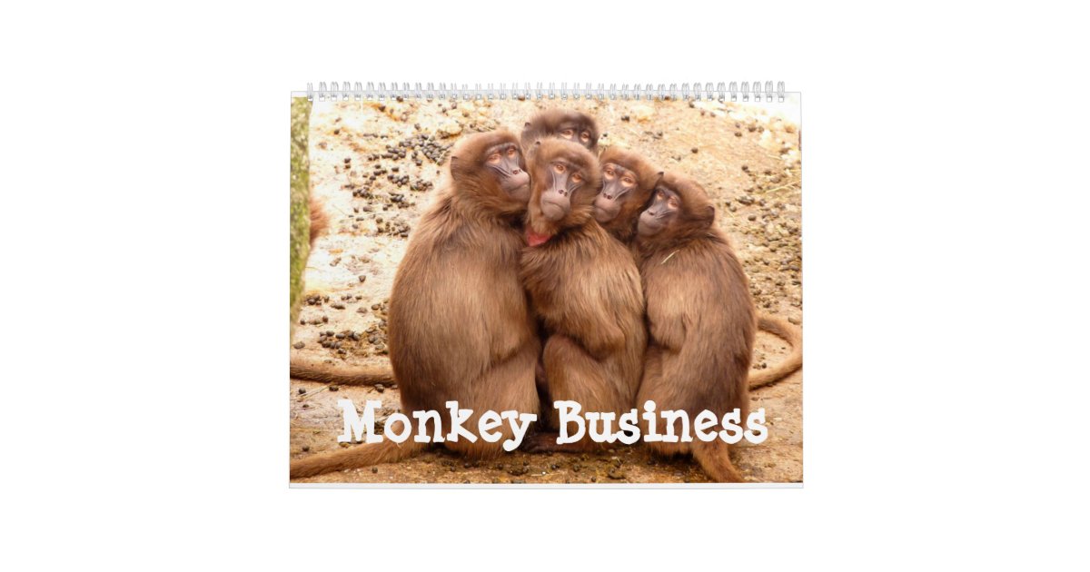 Monkey Business Calendar | Zazzle