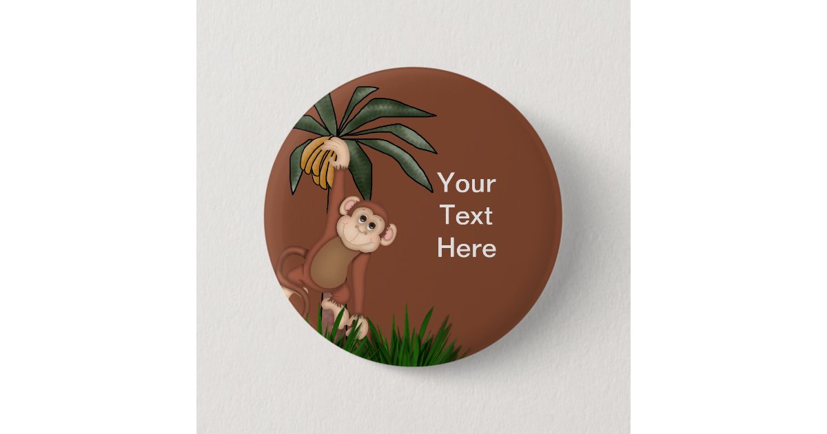 Monkey Buttons | Zazzle.com