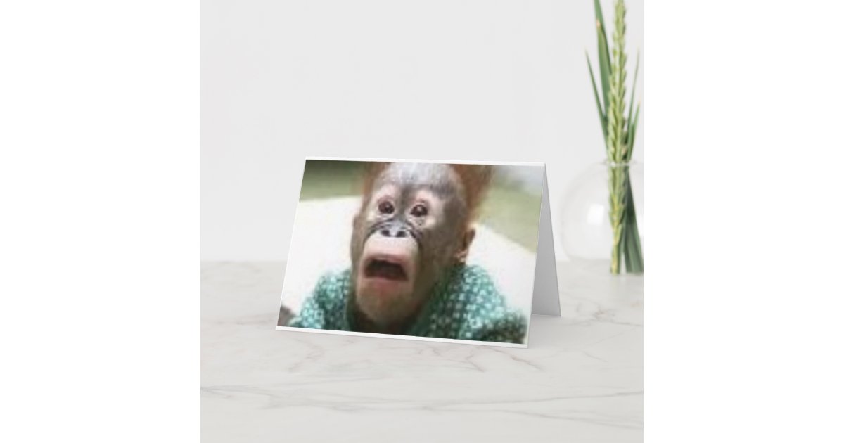 Monkey Card | Zazzle
