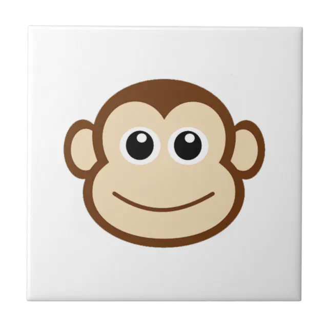 Monkey Cartoon Tile | Zazzle