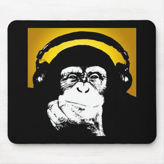 Monkey DJ Mouse Pad | Zazzle