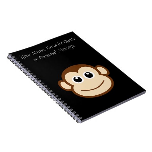 Monkey Face Cartoon Notebook | Zazzle