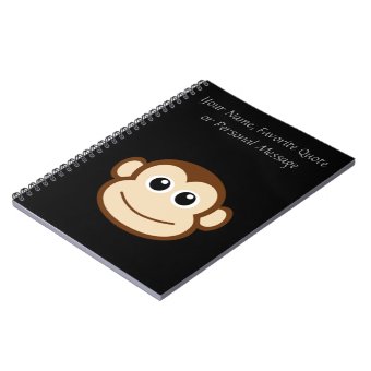 Monkey Face Cartoon Notebook | Zazzle
