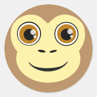 Monkey Face Stickers | Zazzle