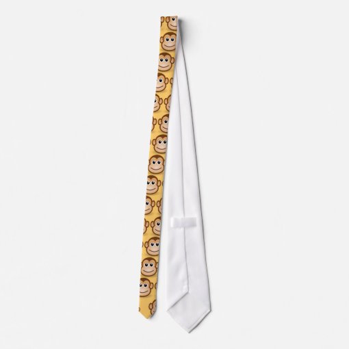 Monkey Face Neck Tie | Zazzle