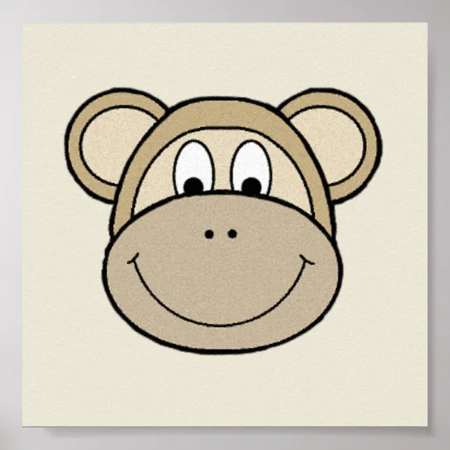 Monkey Faces Poster | Zazzle