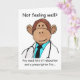 Monkey Get Well card | Zazzle