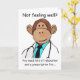 Monkey Get Well card | Zazzle