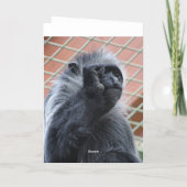 Monkey get well soon card | Zazzle