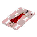 Monkey in Red Dress with wine Magnet | Zazzle