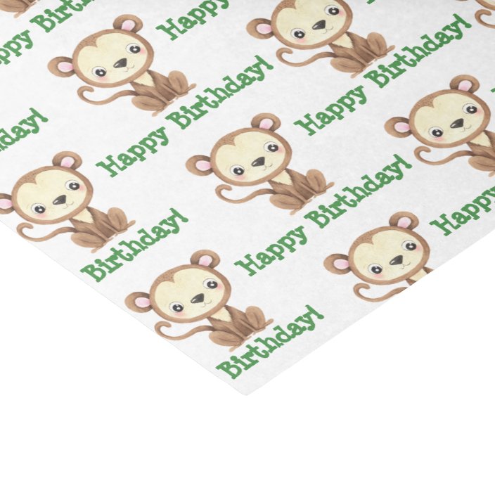 Monkey Jungle Tissue Paper | Zazzle.com