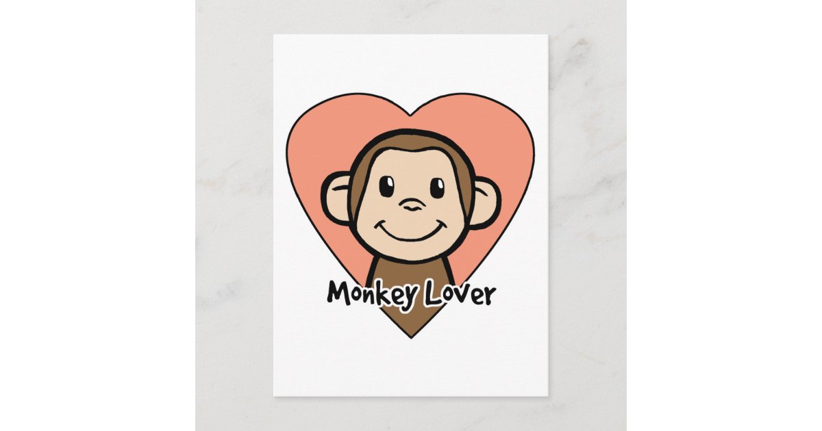 Monkey Lover Postcard | Zazzle