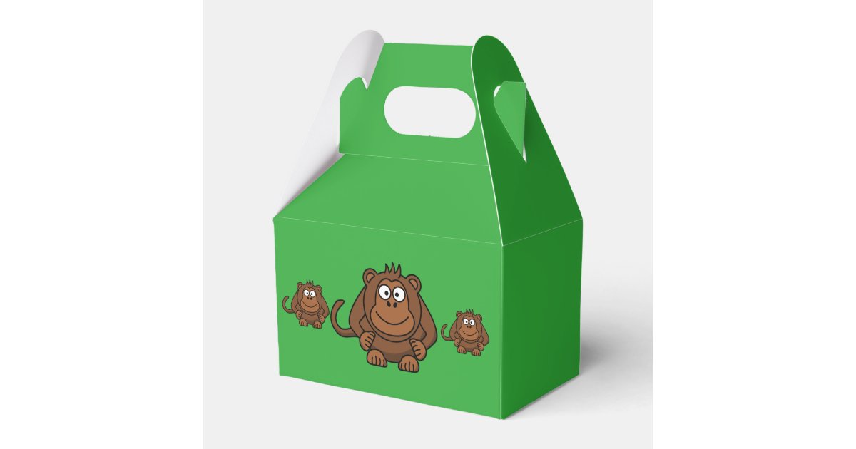 Monkey Party Favor Box | Zazzle