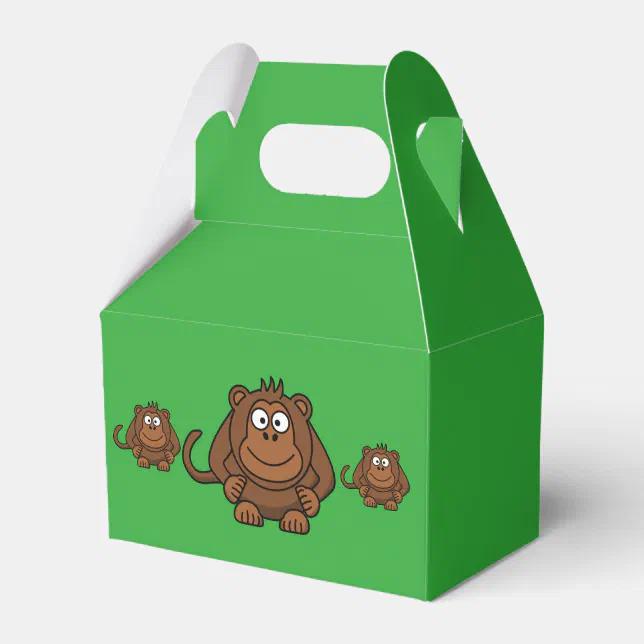 Monkey Party Favor Box | Zazzle
