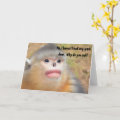 Monkey Plastic Surgery Humor Funny Greeting Card | Zazzle