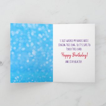 Monkey Singing Happy Birthday And Washing Hands Card | Zazzle