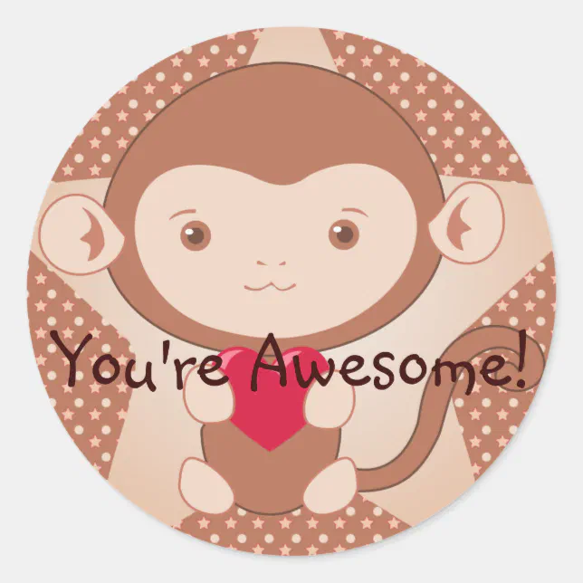 Monkey Stickers | Zazzle