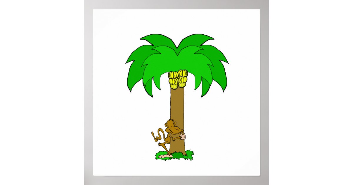 Monkey Tree Hugger Poster | Zazzle