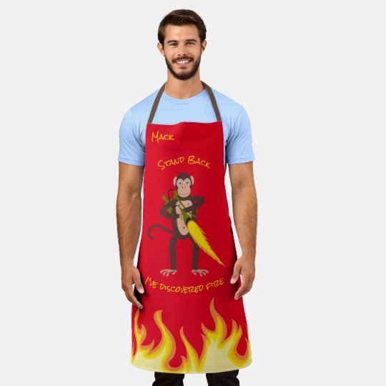 Monkey With a Flamethrower Apron | Zazzle.com